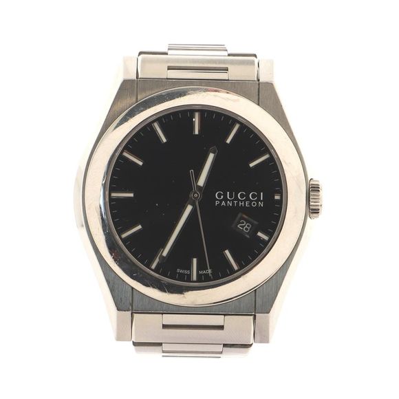 Gucci | Jewelry | Gucci Pantheon Quartz Watch Stainless Steel 44 | Poshmark